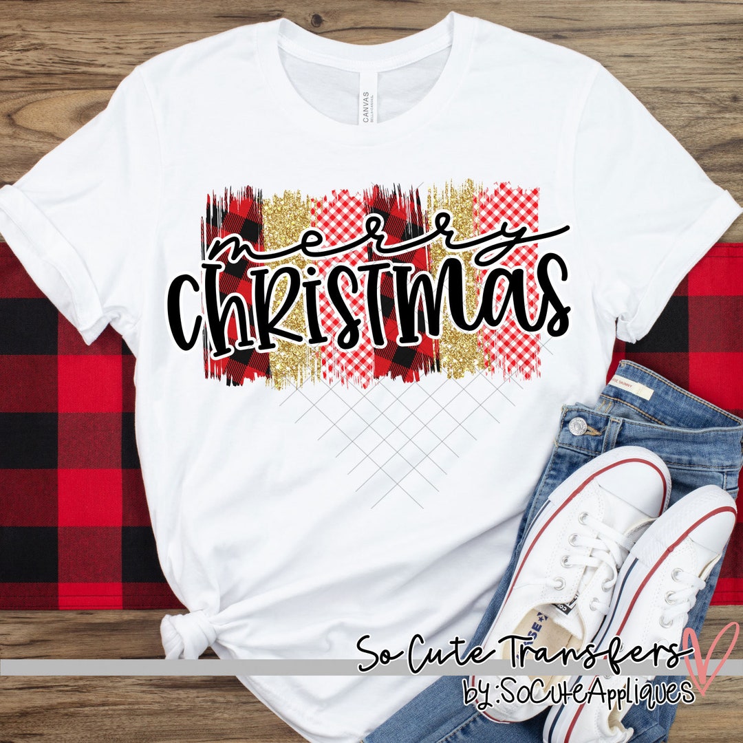 Merry Christmas SWATCHES Screen Print Transfer, High Heat T-shirt ...