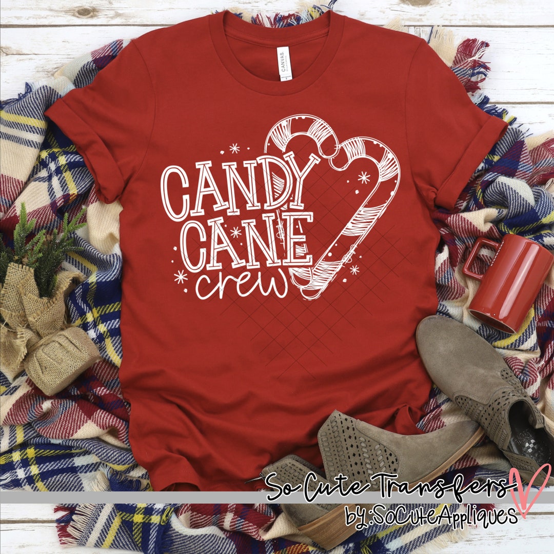 Candy Cane Crew Screen Print Transfer, T-shirt Transfer, --NOT a ...