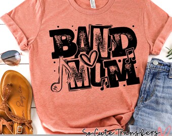 Band Mom Block WHITE Screen Print Transfer Plastisol Ink - Etsy