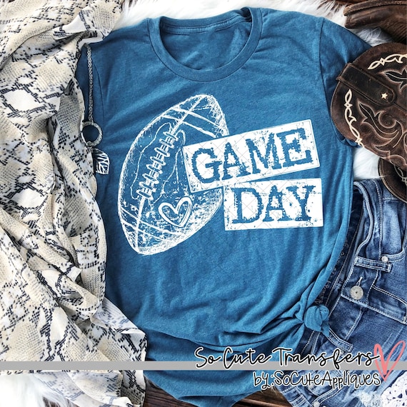Game Day SQUARES FOOTBALL Screen Print Transfer White - Etsy