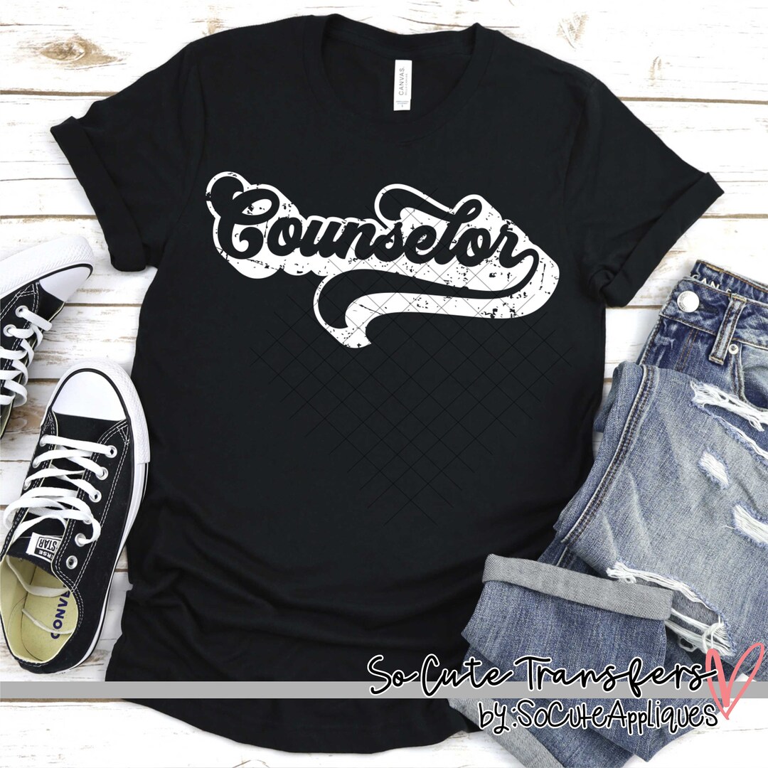 Counselor SCRIPT Screen Print Transfer, T-shirt Transfernot a Digital ...