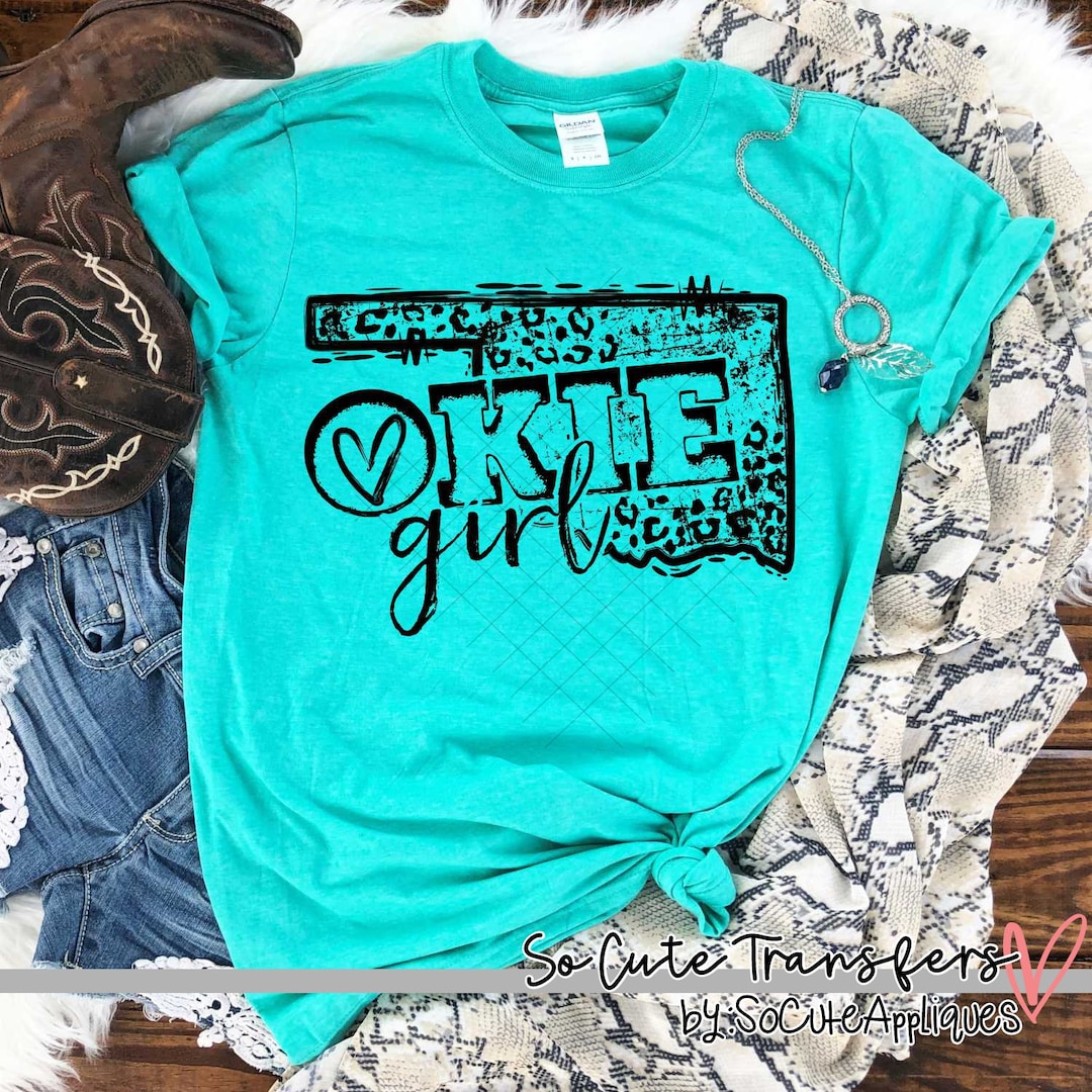 Okie Girl BLACK Screen Print Transfer, T-shirt Transfer, --NOT a ...