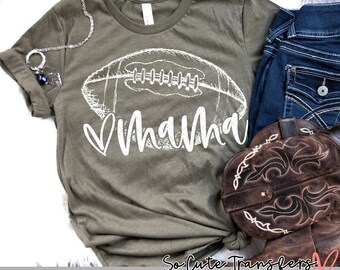 Football Mom Screen Print Transfer WHITE Plastisol Ink | Etsy