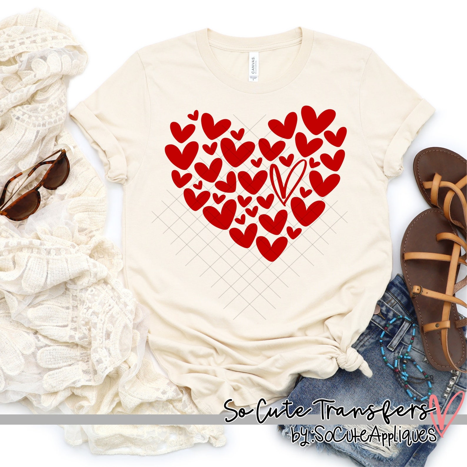 Red Heart of Hearts Screen Print Transfer Plastisol Ink - Etsy