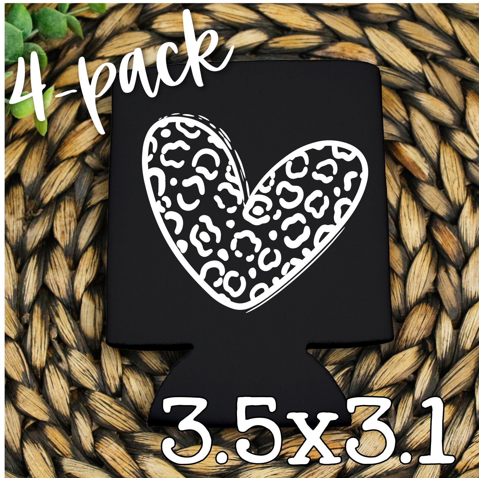 Leopard Heart POCKET Screen Print Transfer 4-pack, T-shirt Transfer ...