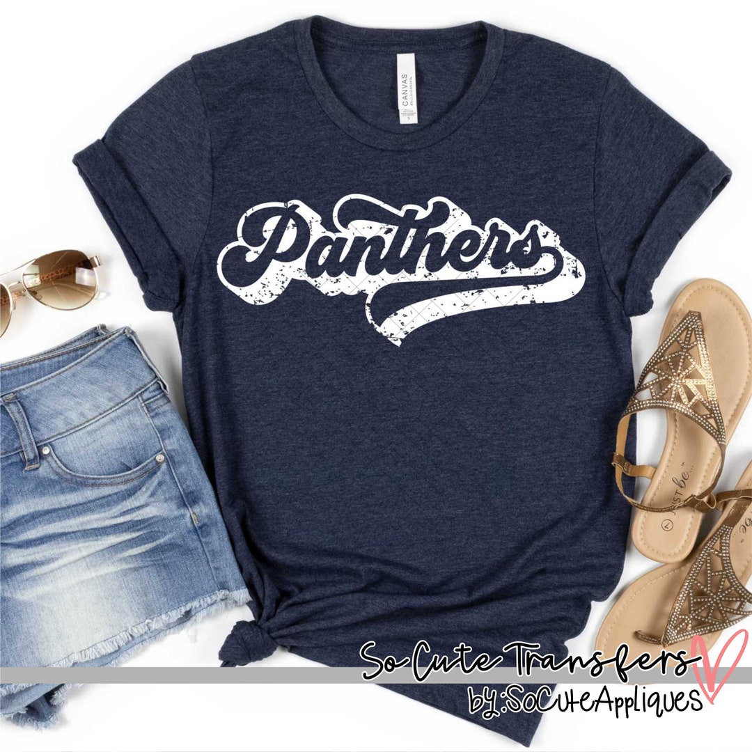 Panthers SCRIPT Screen Print Transfer, T-shirt Transfer, --NOT a ...