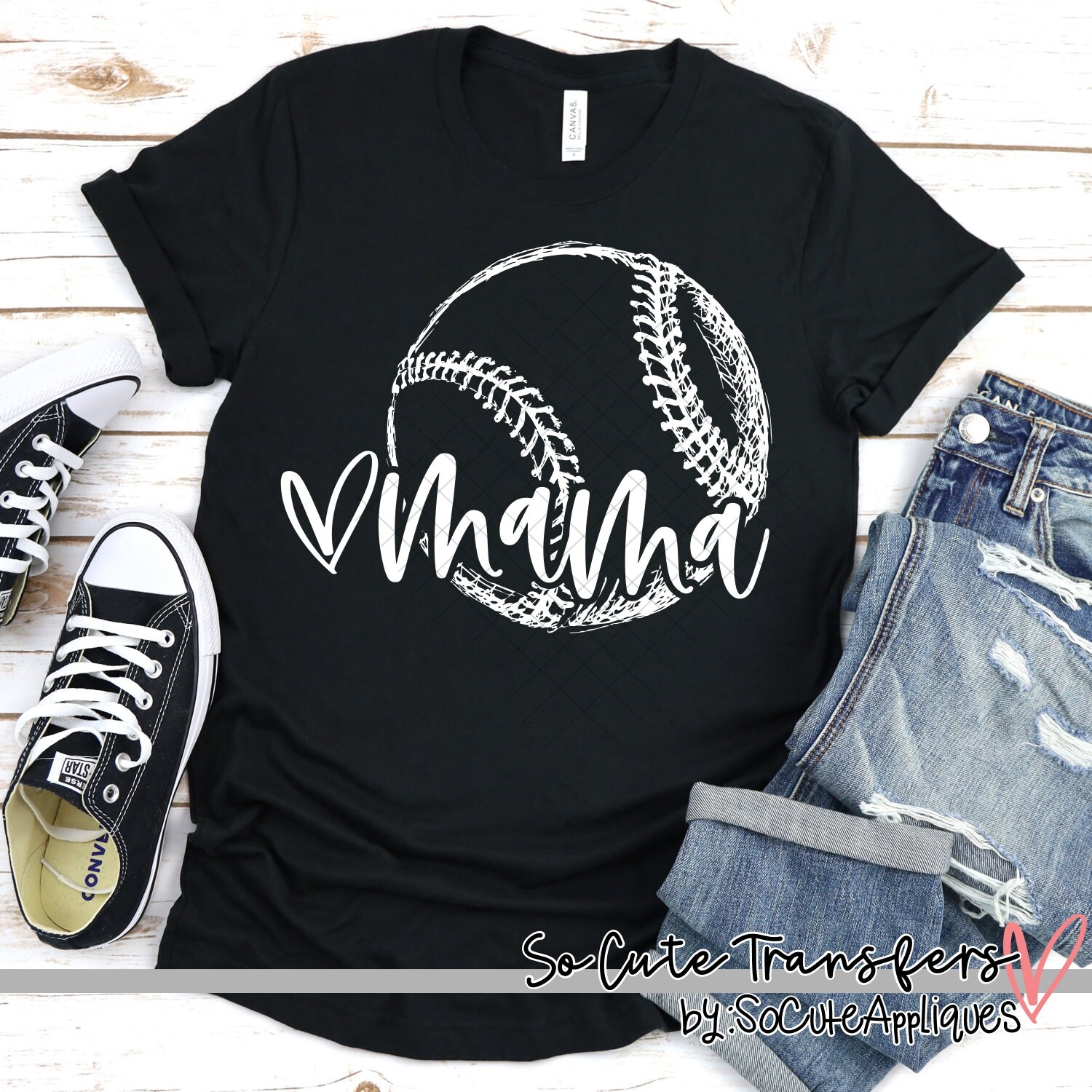 Mama Baseball White Screenprint Transfer, Softball Mom, Baseball Mom ...