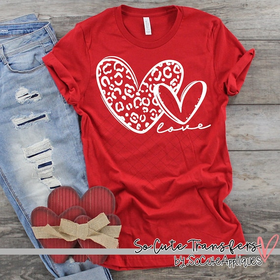 Love Double Heart Screen Print Transfer Plastisol Ink | Etsy