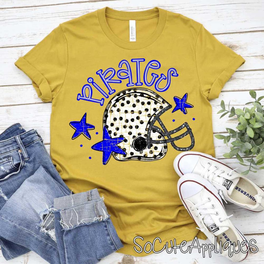 Pirates Football Helmet DTF Transfer, Polka Dot, You Pick Color - Etsy