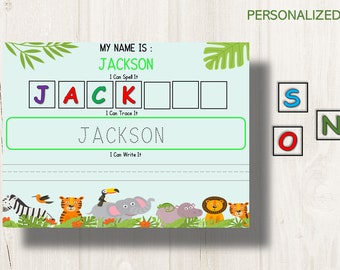 Personalized Name Tracing Uppercase Printable Worksheet, Learning ...