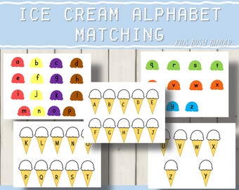 Ice Cream Preschool Pack Ice Cream Learning Pack Summer - Etsy