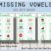 Learning Vowels, Vowel Sounds, Preschool Kindergarten Learning ...