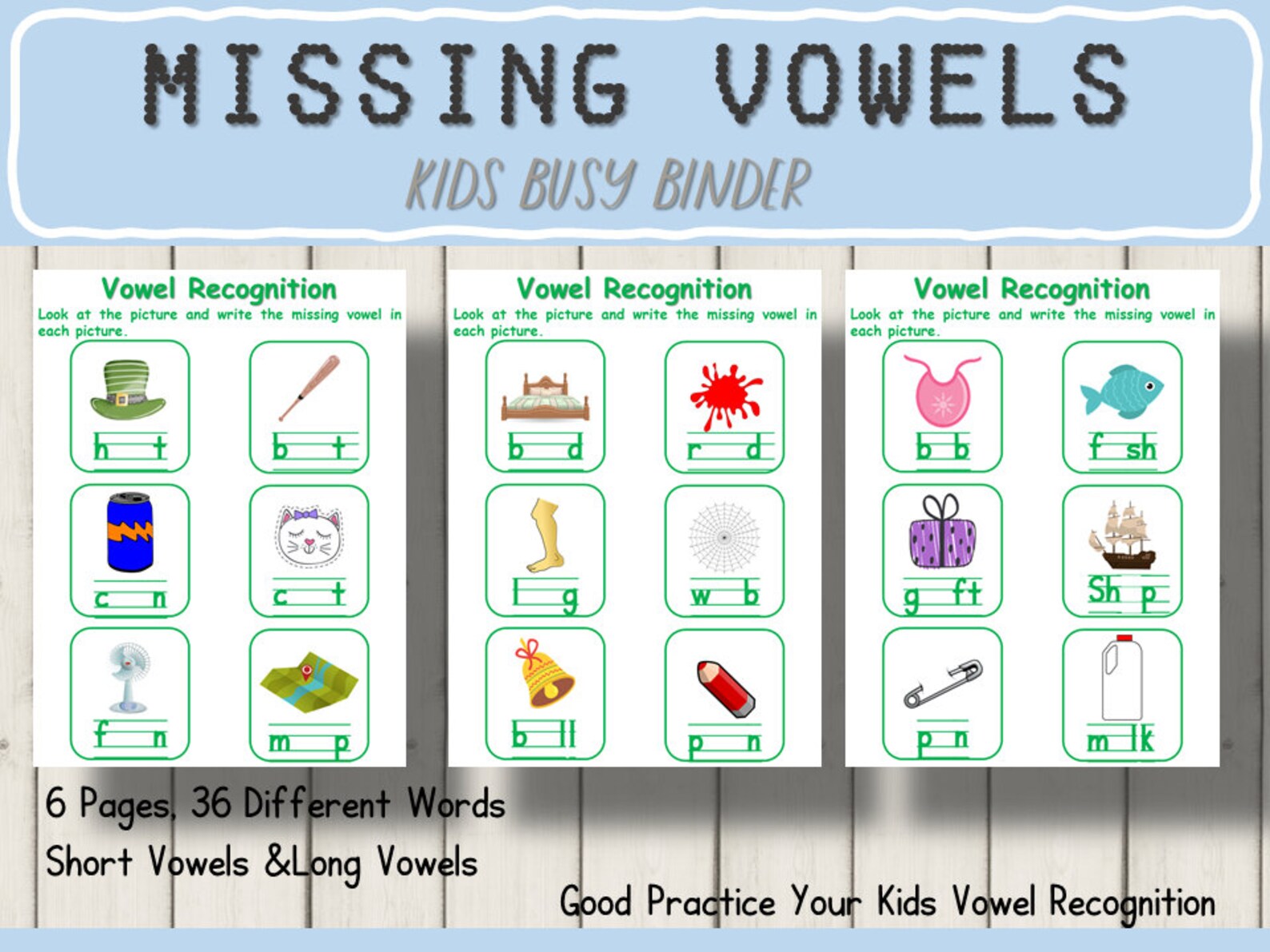Learning Vowels, Vowel Sounds, Preschool Kindergarten Learning ...