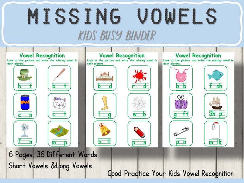 Learning Vowels, Vowel Sounds, Preschool Kindergarten Learning ...