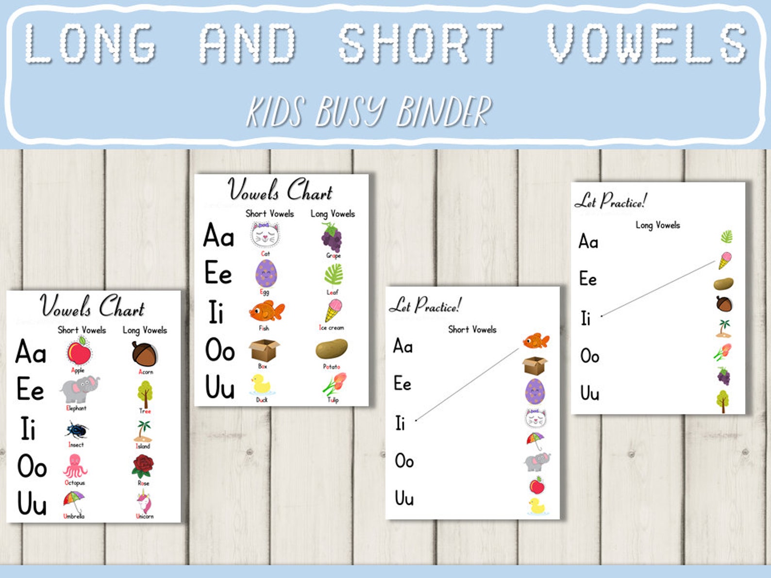 Learning Vowels, Vowel Sounds, Preschool Kindergarten Learning ...