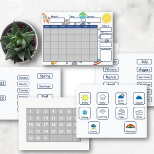 Kids Calendar Printable Classroom Calendar Board Solar System Kids ...