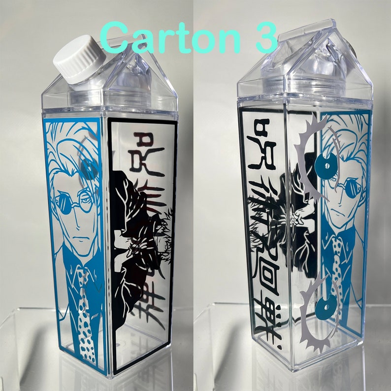 Anime Milk Carton Water Bottles - Etsy