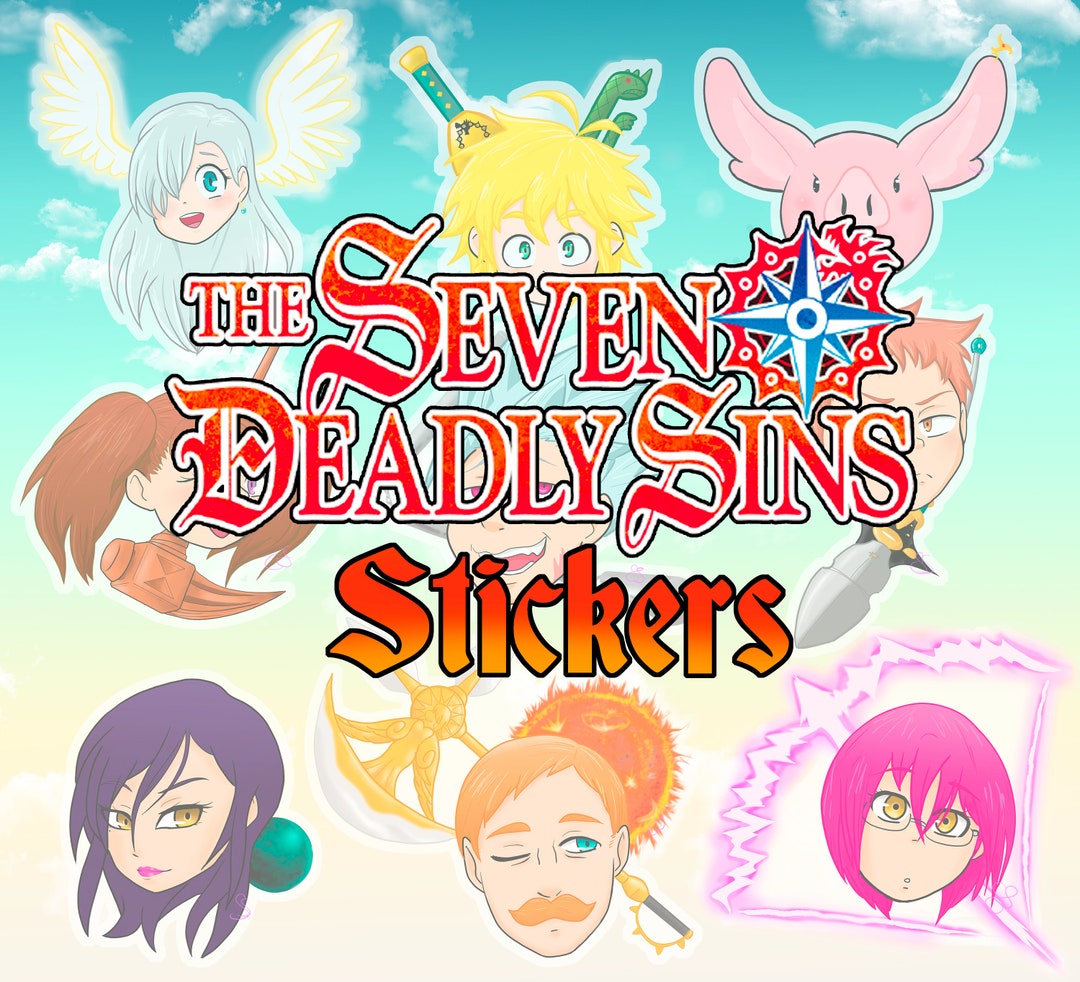Seven Deadly Sins Stickers - Etsy