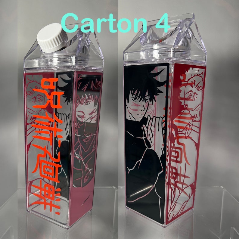 Anime Milk Carton Water Bottles - Etsy