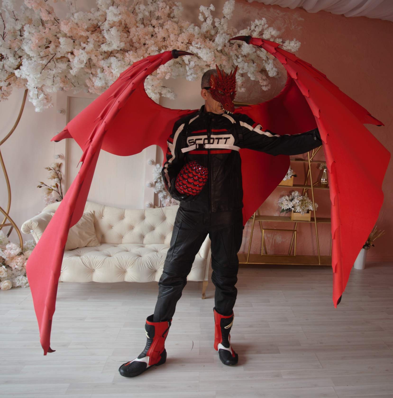 Huge Red Dragon wings Cosplay Costume/wearable giant Dragon | Etsy