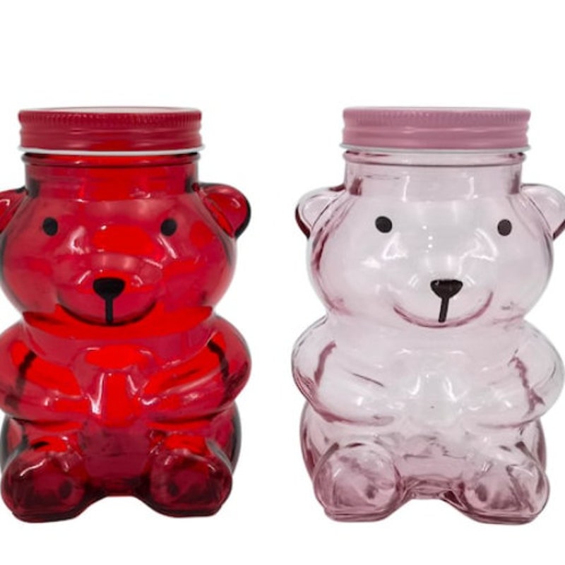 Glass Bear Jar - Etsy