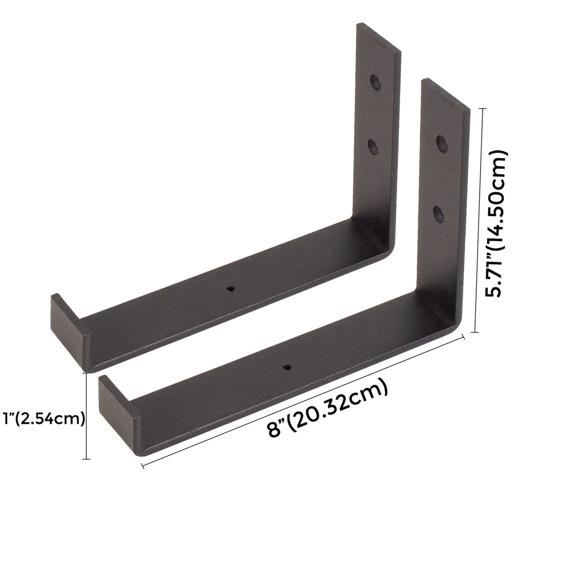 Premium Heavy Duty J Bracket for Floating Shelf, Metal Shelf Brackets ...