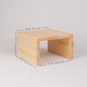 Handcrafted Wood Armrest Table, Simple and Functional Couch Tray, Sofa ...