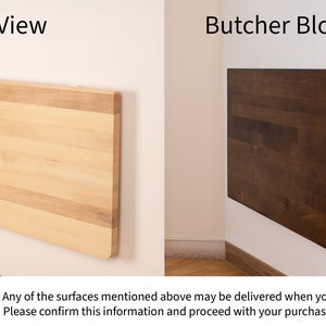 Solid Wood Floating Desk, Wall Mounted Desk, Wall Hanging Desk, Laptop ...