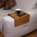 Modern Wood Armrest Table, Simple and Functional Couch Tray, Sofa Arm ...