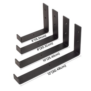 Premium Heavy Duty J Bracket for Floating Shelf, Metal Shelf Brackets ...