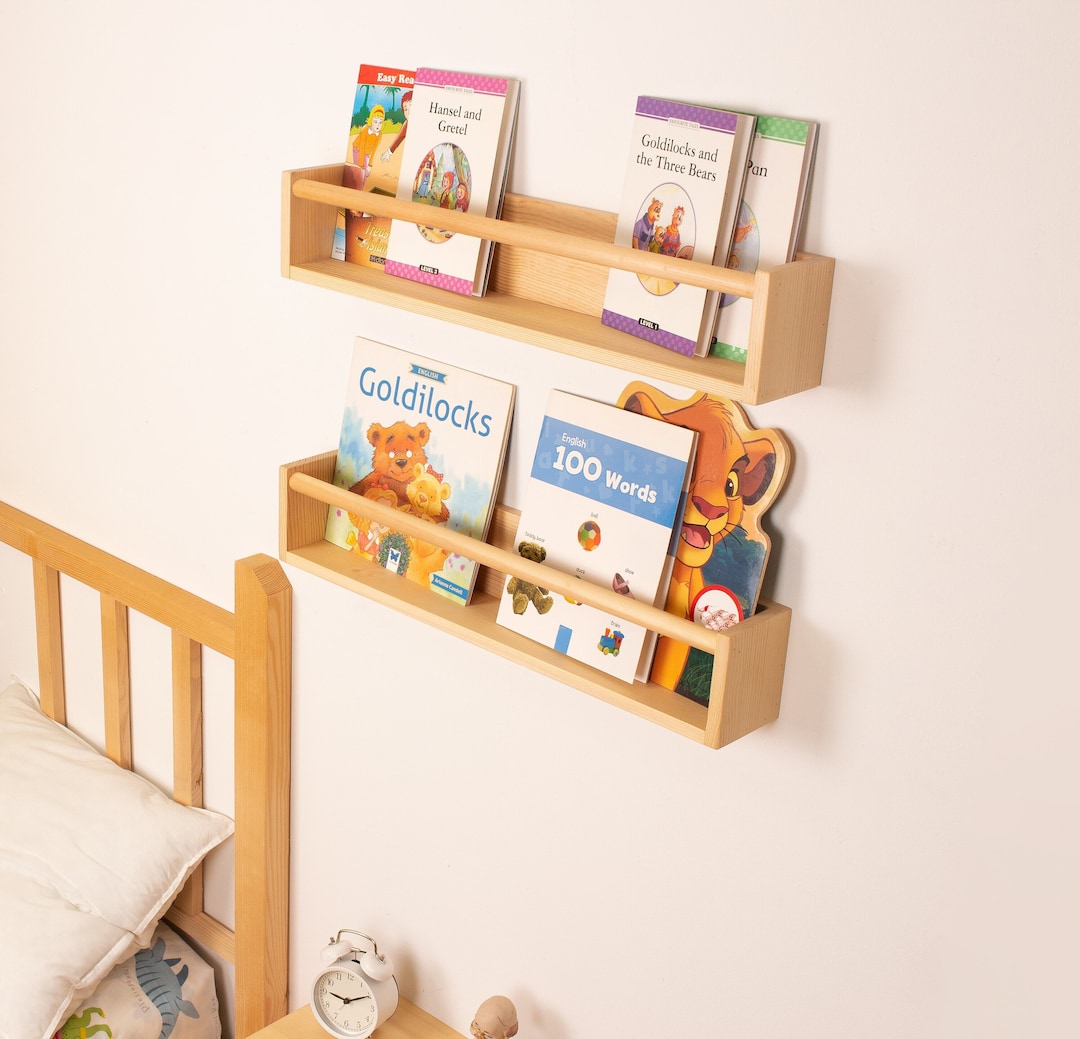 Nursery Bookshelf Nursery Shelves Children's Bookshelves Floating ...