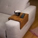 Modern Wood Armrest Table, Simple and Functional Couch Tray, Sofa Arm ...