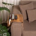 Functional Wood Armrest Table, Couch Arm Rest Table With Magazine Stand ...