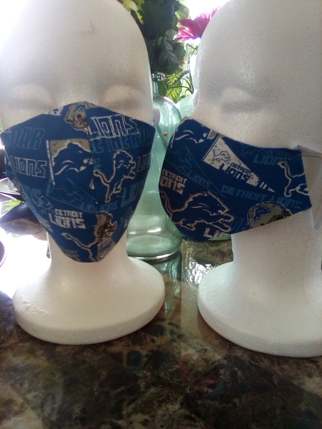 Father and Son Detroit Lions Face Mask - Etsy