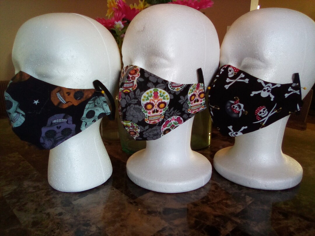 Skulls Mask Set 3 - Etsy