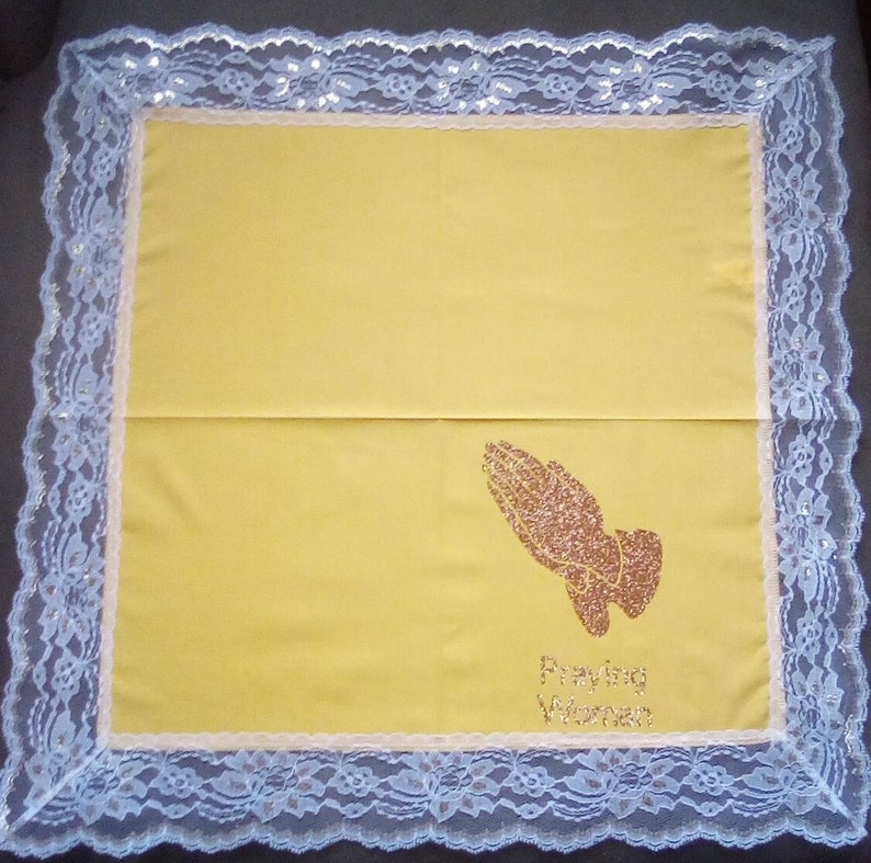 Praying Woman Lap Scarf - Etsy