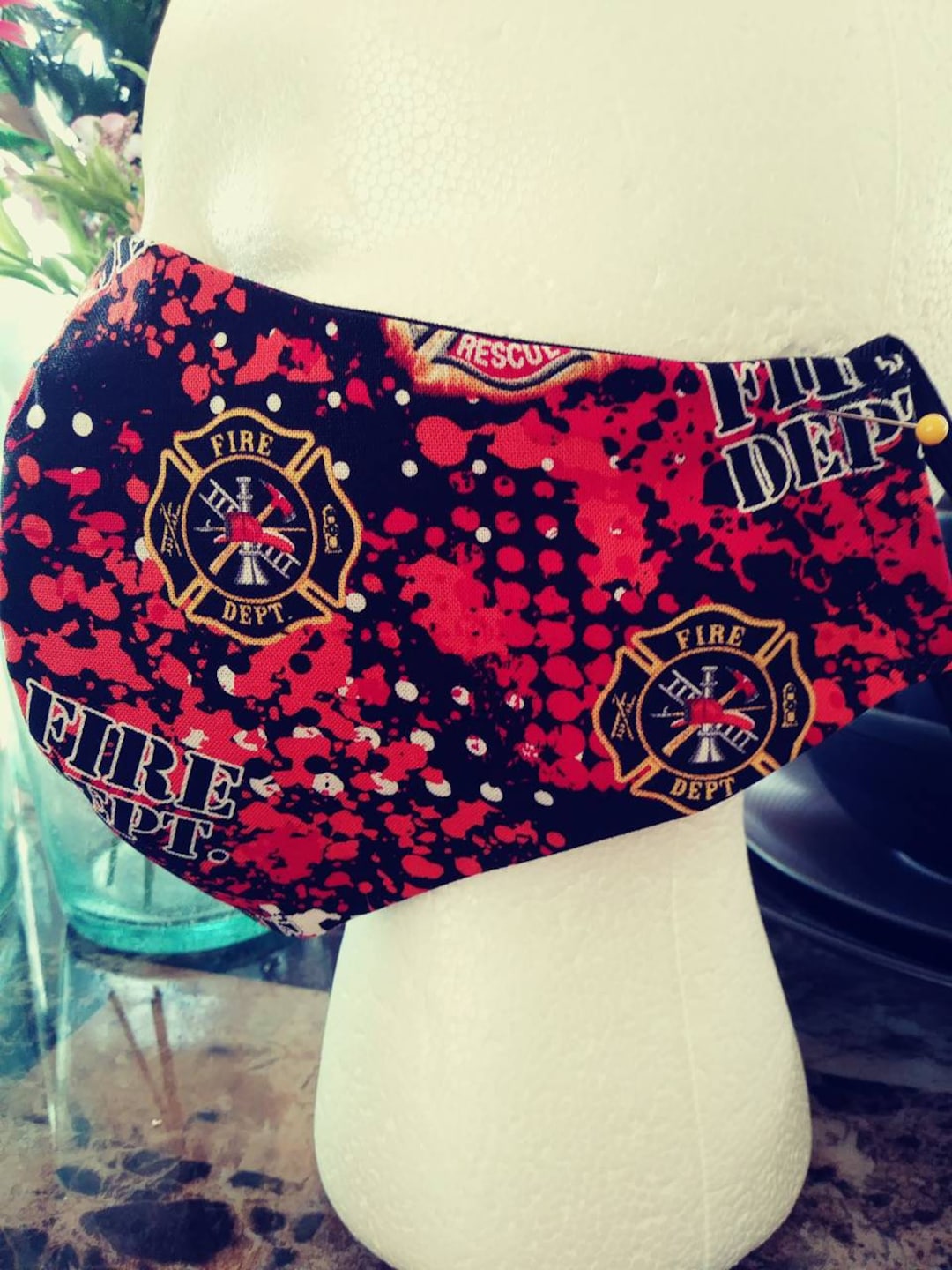 Fire Dept. Face Mask - Etsy