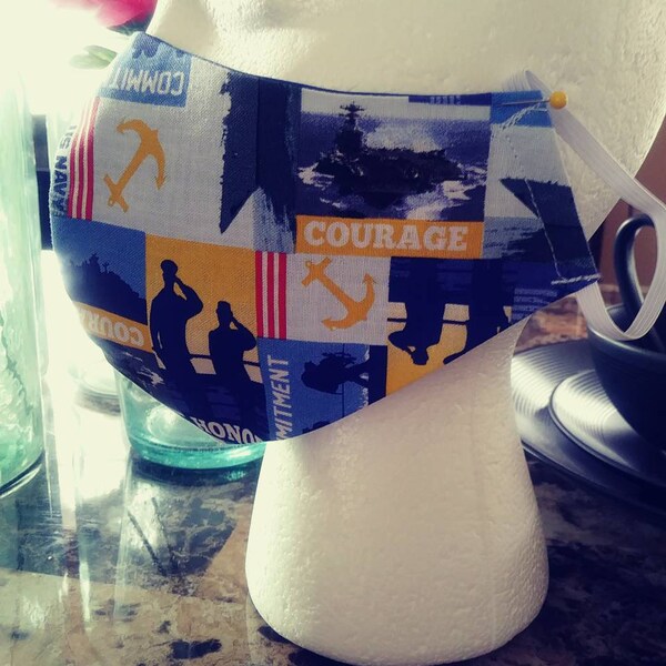 Military Face Mask Navy - Etsy