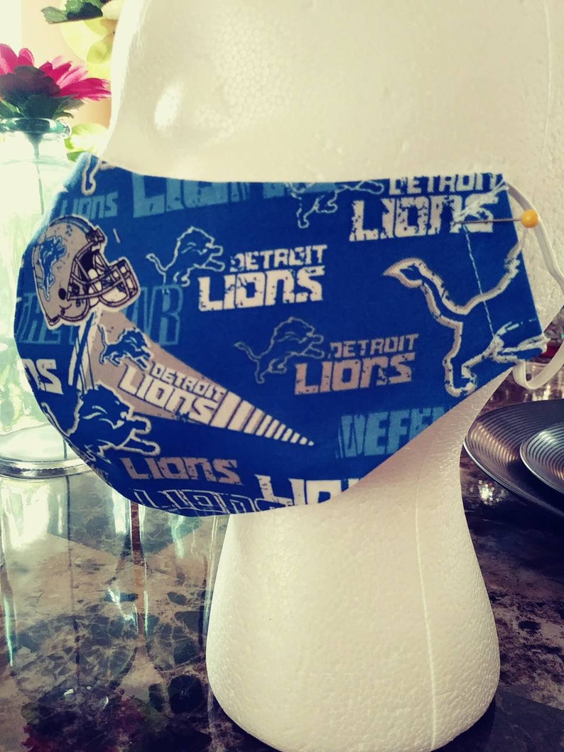 Detroit Lions Face Mask - Etsy