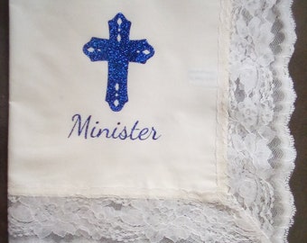 Personalized Lap Scarf, Church Lap Scarf, Lap Throw, Minister Lap Scarf ...