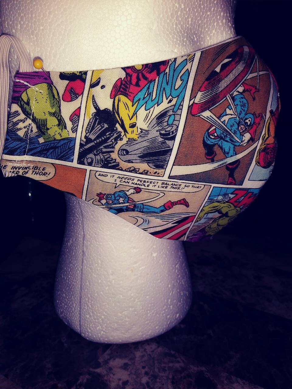 Marvel Face Mask - Etsy