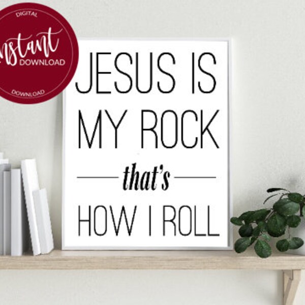 Jesus is My Rock - Etsy