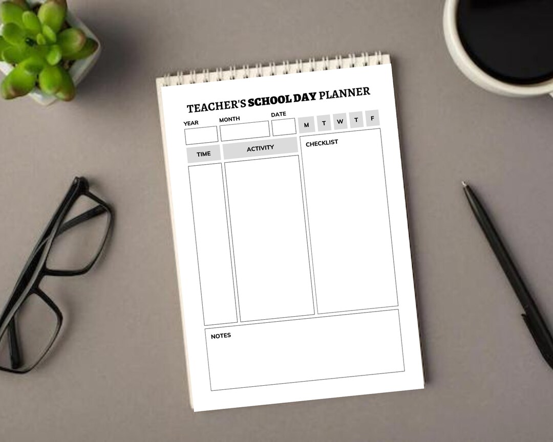 PRINTABLE TEACHERS PLANNER | Digital Planner | Printable Planner ...