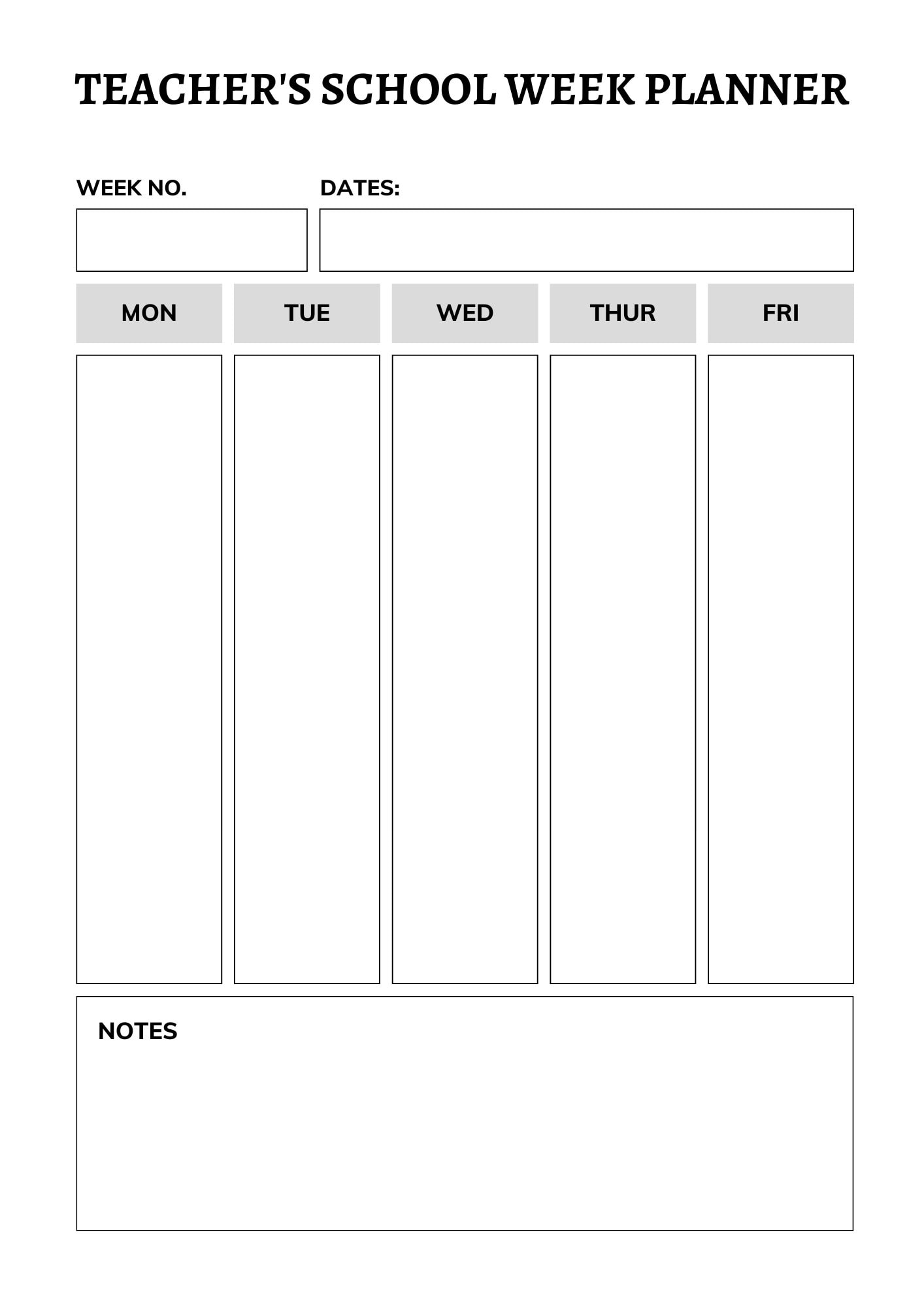 PRINTABLE TEACHERS PLANNER | Digital Planner | Printable Planner ...