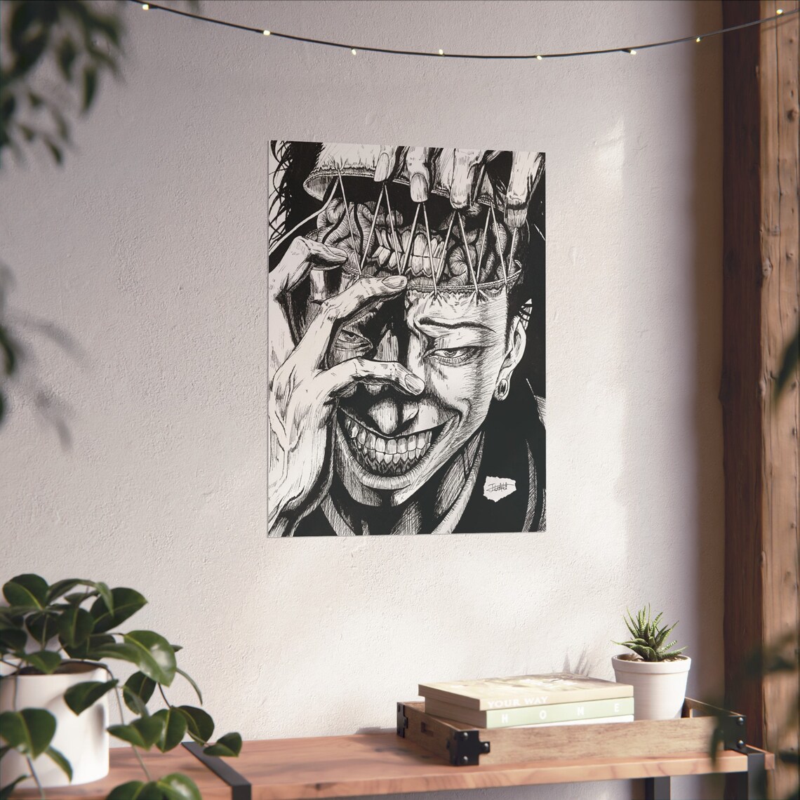 Geto Suguru, Kenjaku, Hand-drawn, JJK, Jujutsu Kaisen, Poster Print ...