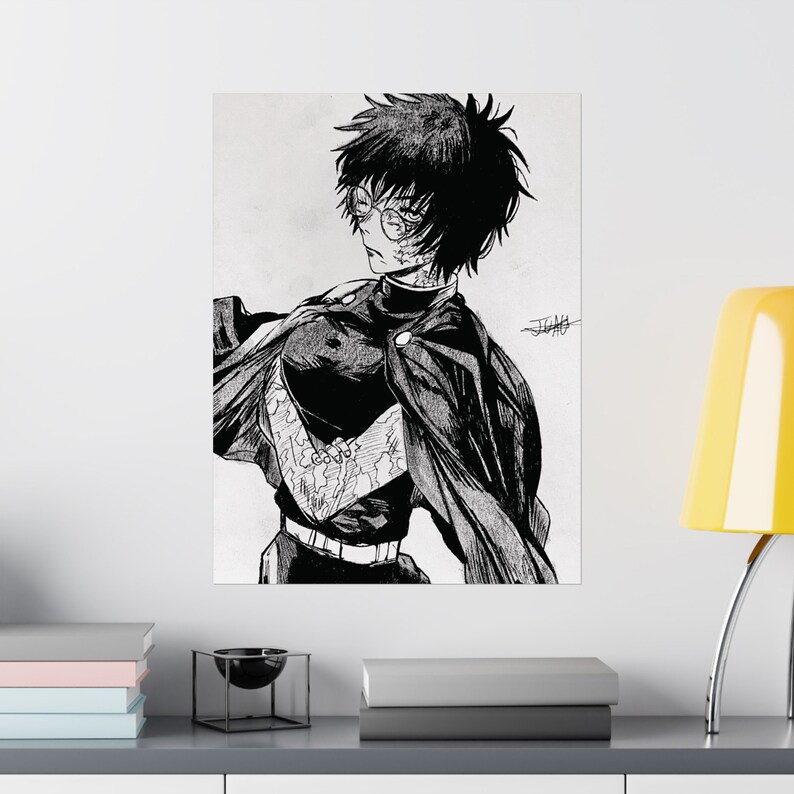 Maki Zen'in, Hand-drawn, Zenin, JJK, Jujutsu Kaisen, Toji, Dark, Poster ...