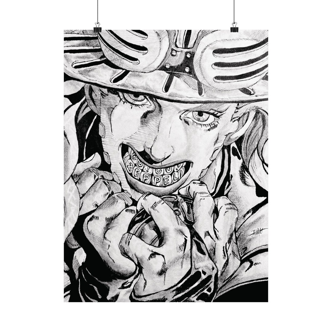 Gyro Zeppeli, JJBA, Hand-drawn, Jojo, Jojo's Bizarre Adventure, Spin ...