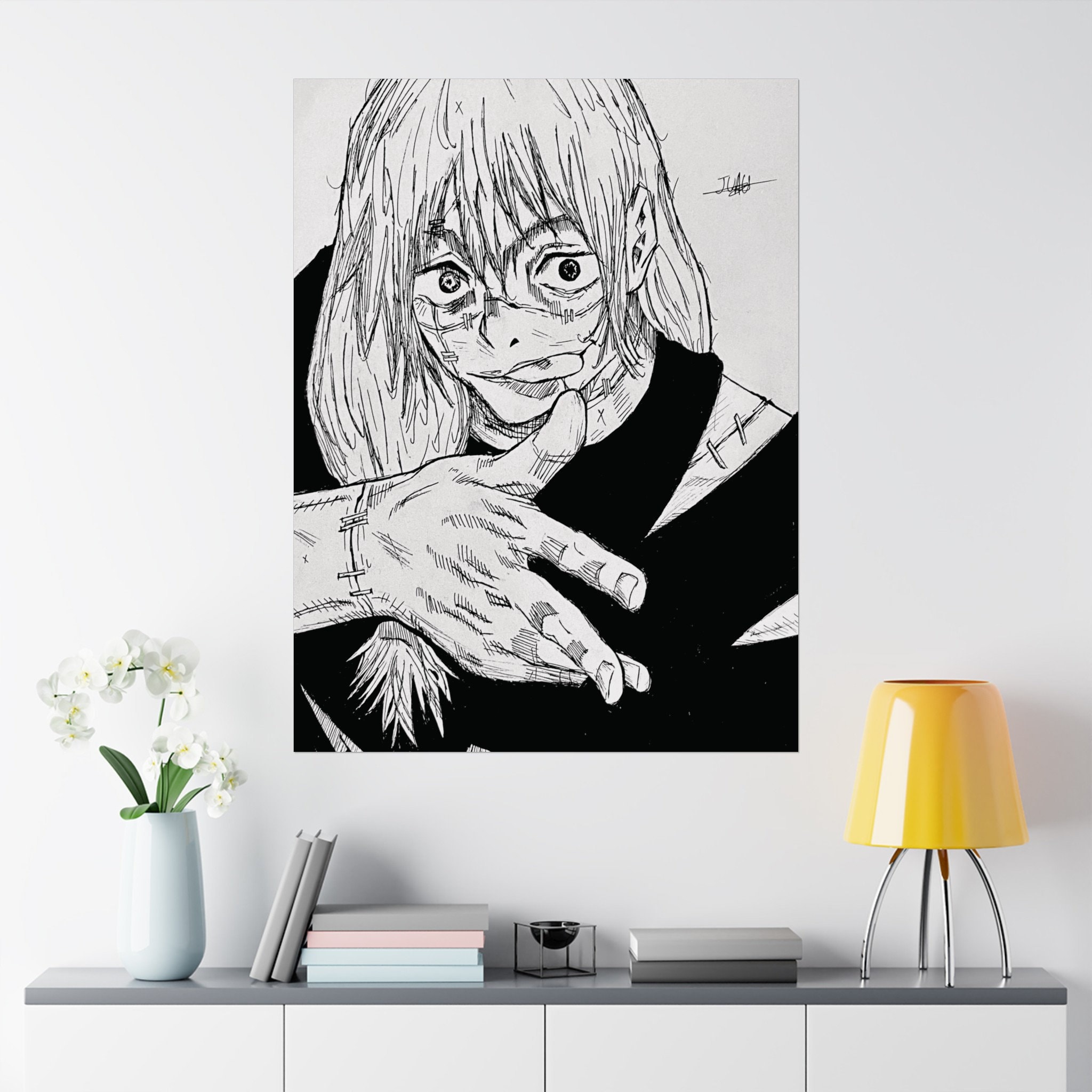 Mahito, Hand-drawn, JJK, Jujutsu Kaisen, Disaster Curse, Shibuya Arc ...