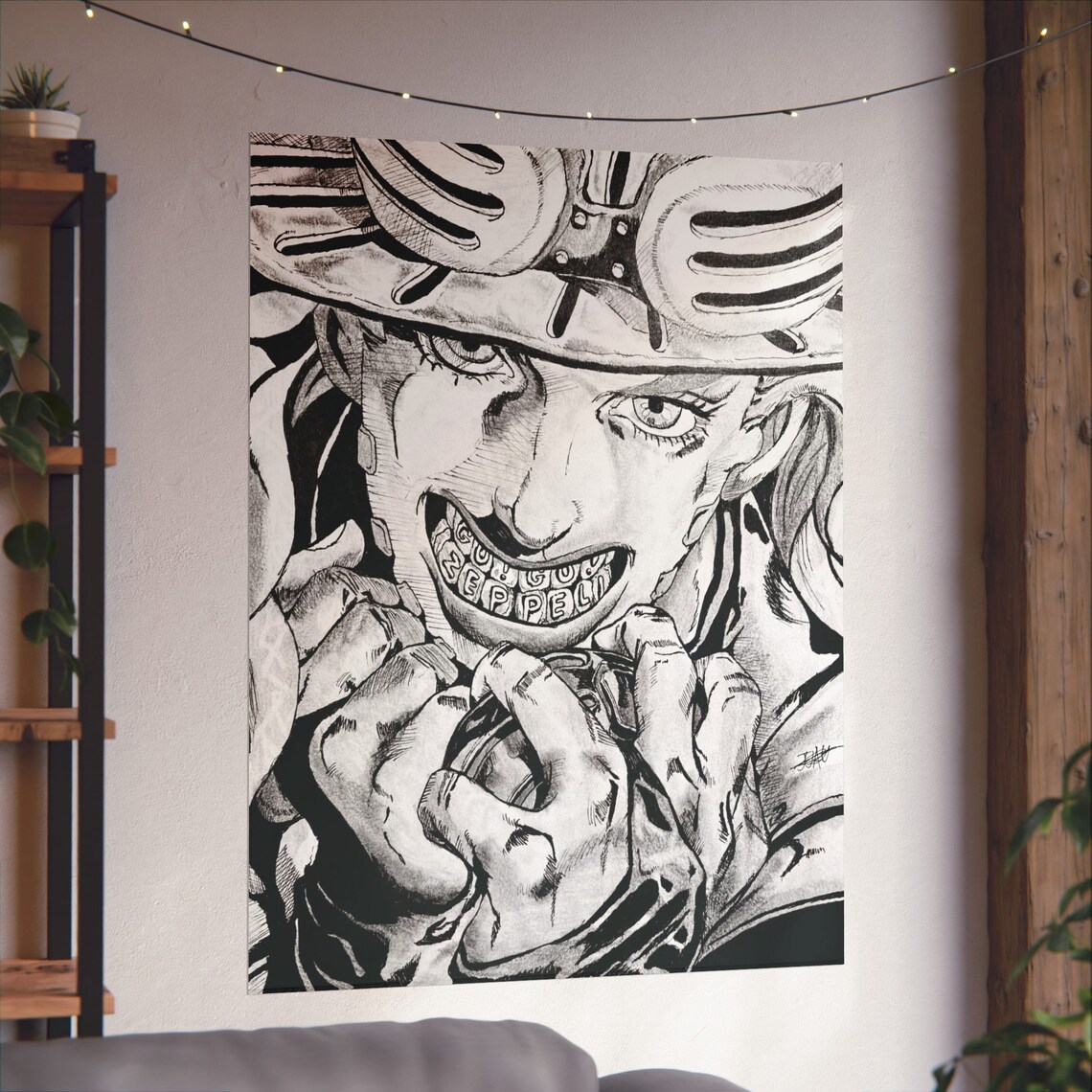 Gyro Zeppeli, JJBA, Hand-drawn, Jojo, Jojo's Bizarre Adventure, Spin ...