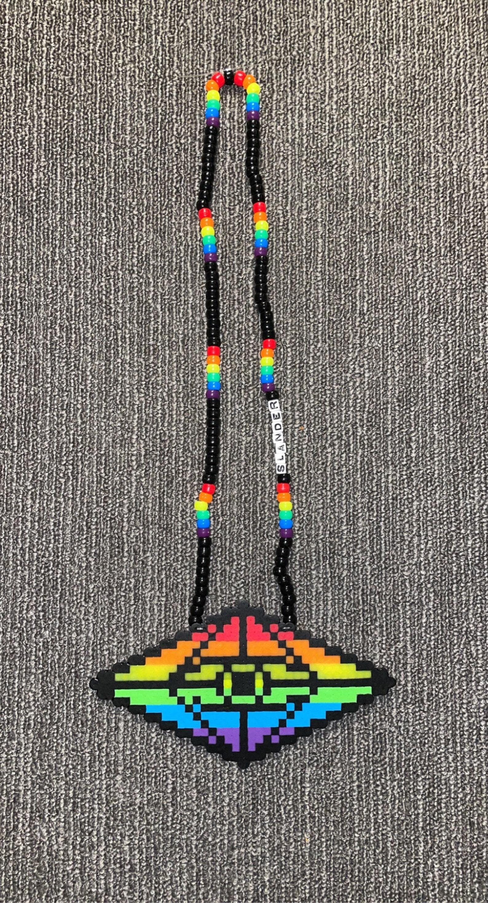 Slander Kandi Perler Necklace | Etsy